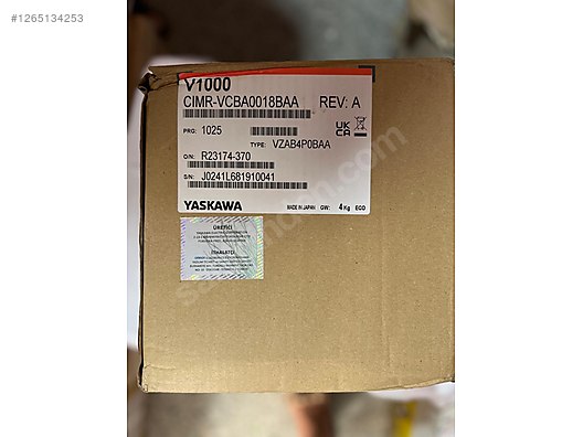 YASKAVA 1000 CIMR-VCBA0018BAA 4.0 Kw SÜRÜCÜ - Yaskawa Programlayıcı ...