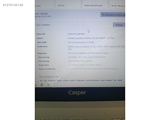 Casper / Casper Nirvana S500 Silver sahibinden.comda - 1279142148