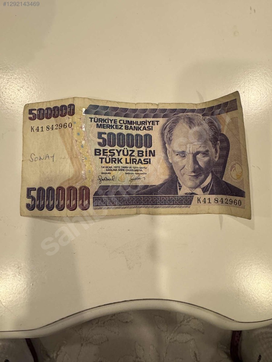 Cumhuriyet Dönemi / Eski para 500 bin tl 1970 yılı sahibinden.comda ...