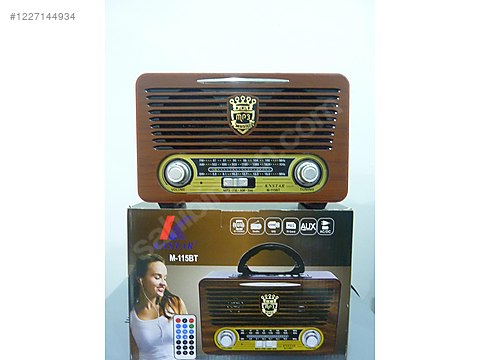 Diğer Analog Portatif Radyo - MEİER M-115BT NOSTALJİ FM ANALOG RETRO RADYO BLUETOOTHLU ŞARJLI ...