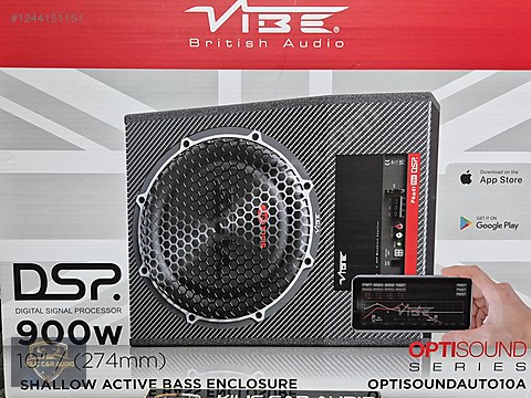 Hoparlör / Subwoofer / VİBE OPTİSOUNDAUTO10 25 CM AKTİF SUBWOOFER DSP Lİ sahibinden.comda ...
