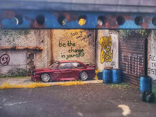 Özel Yapım Diecast Model Diorama Set - 1284159580