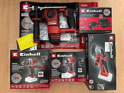 EİNHELL ŞARJLI SET / MATKAP / SOMUN SIKMA / HİLTİ / SPİRAL at sahibinden.com - 1228166115