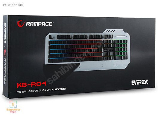 Rampage KB-R04 US Metal Gövde Aydınlatma Gaming Oyuncu Klavye - Rampage Oyuncu Klavyesi - 1281166138