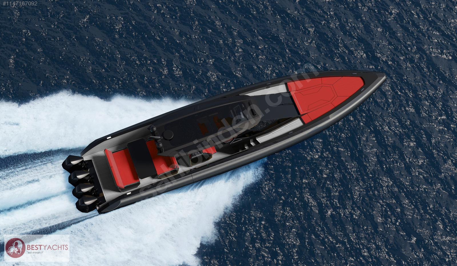 XADA X48, 1.800 HP, 76 Knots Sürat, Eşsiz Tasarım, RIB, Tender ...