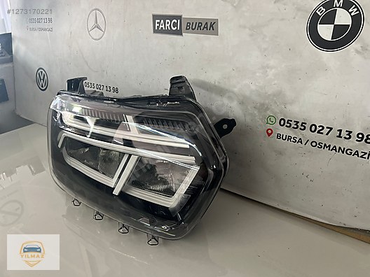 Otomobil & Arazi Aracı / Elektrik / DUSTER SAĞ FAR FULL LED BEYAZ ZEMİN ...