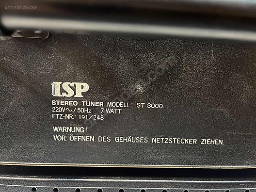 Vintage ISP SV 3000 ST 3000 CTD-3000 Müzik Seti sahibinden.comda - 1123176733