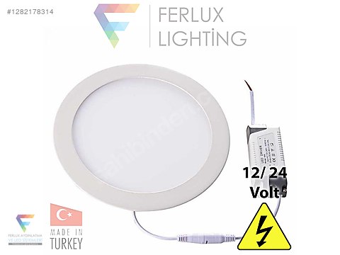 12 WATT 12 / 24 VOLT LED PANEL TEKNE KARAVAN OTOBUS VE SOLAR - LED ...