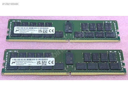 MICRON 64GB DDR4 3200 RDIMM ECC REG 2Rx4 SERVER MODULE sahibinden.comda ...