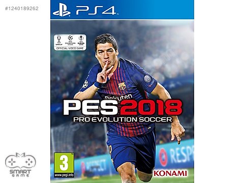 PES 2018 PS4 Oyun Türkçe Menü PES 18 --Sıfır- sahibinden.comda - 1240189262