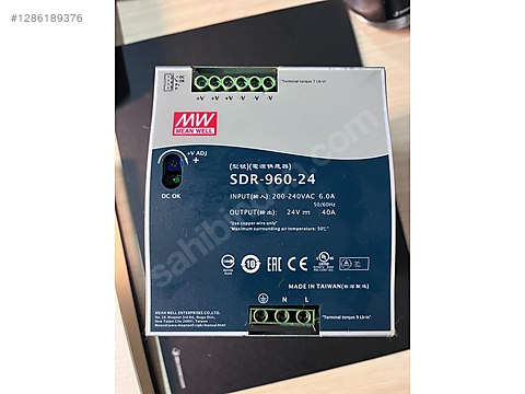 Meanwell SDR-960-24 40A Güç Kaynağı - Elektronik Güç Kaynakları ...