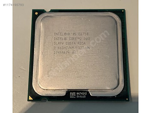 Intel Core 2 Duo E6750 İşlemci LGA 775 - İşlemci ve Tüm Masaüstü ...
