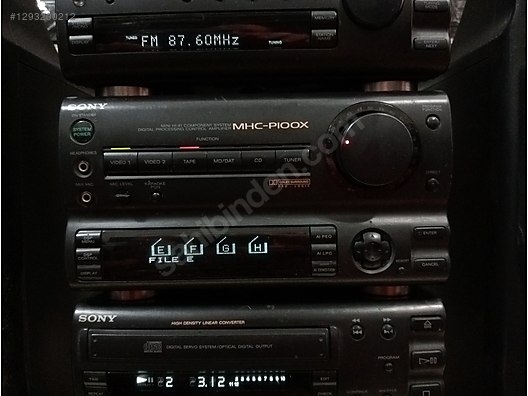 SONY MHC-P100X MİNİ Hİ-Fİ COMPONENT SYSTEM/1994 - İkinci El Sony Müzik ...