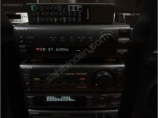SONY MHC-P100X MİNİ Hİ-Fİ COMPONENT SYSTEM/1994 - İkinci El Sony Müzik ...
