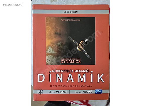 Mühendislik Mekaniği Dinamik sahibinden.comda - 1229206559