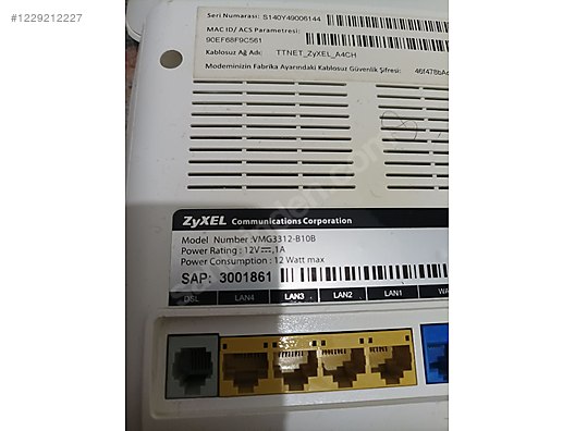 TÜRKTELEKOM ZYXEL VDSL2 MODEM - VDSL Modem ilanları uygun fiyatlarıyla ...