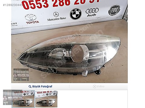 Otomobil & Arazi Aracı / Elektrik / RENAULT SCENİC 3 SOL FAR CAMI ...