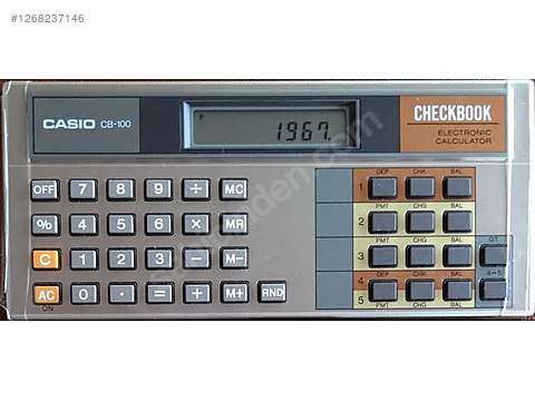 Casio Cb-100 Check Box Hesap makinesi Nadir - Hesap Makinesi Çeşitleri ...