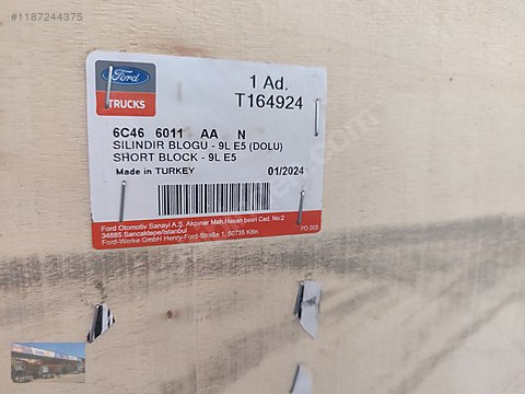 Ticari Araçlar / Kamyon & Çekici / Motor / 6C46 6011 AA YARIM MOTOR ...