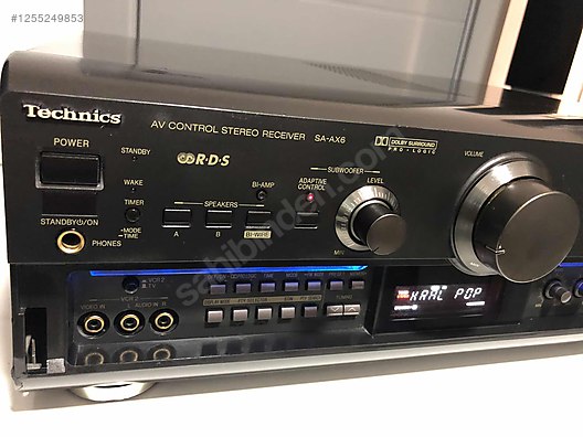 Technics Entegre Amfi - Technics SA AX6 " stereo receiver " 100 watt RDS FM tuner - 1255249853