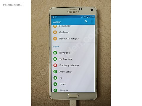 32 GB Beyaz Samsung Galaxy Note 4 N910 Cep Telefonu - 1298252050