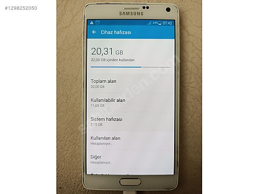 Samsung / Galaxy Note 4 N910 / Tertemiz Kullanılır + Hediyeli ...