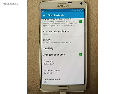 Samsung / Galaxy Note 4 N910 / Tertemiz Kullanılır + Hediyeli ...