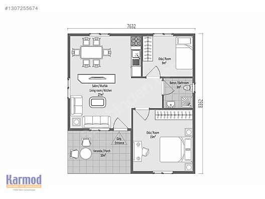 2+1 Prefabrik Ev Modelleri - 1307255674
