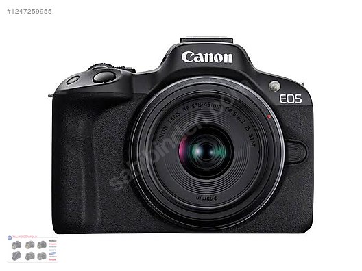 Aynasız / Canon / EOS R50 / CANON R50 15 45 KİT SİFİR KAPALİ KUTU ...