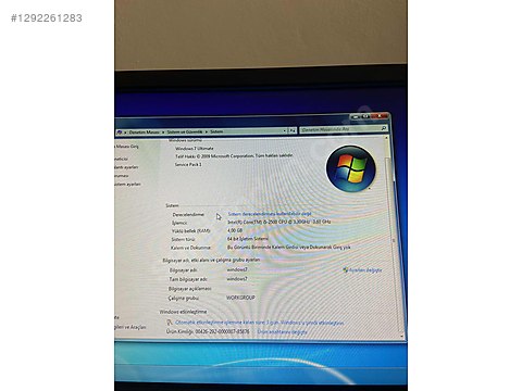 Toplama / İ5 işlemci 2600 seri Windows 7 ultimate sahibinden.comda ...