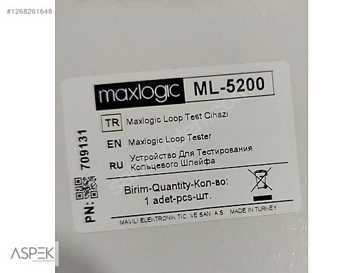 Maxlogic ML-5200 Loop Test Cihazı - Yangın Alarmı, Duman Dedektörü ...