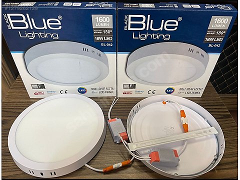 18 watt panel led sıva üstü yuvarlak kasa beyaz koli ile uygun - LED ...