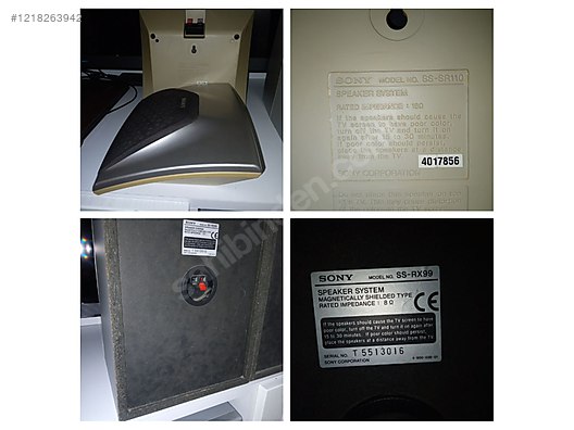 Sony SS-RX99 ve surround hoparlör temiz ilk gelen alir kırmam. - İkinci El Sony Set Hoparlörü ...