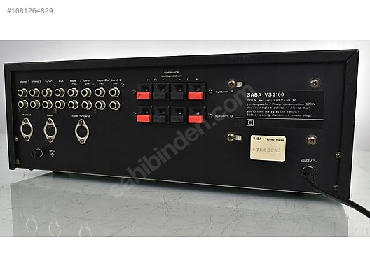 Saba Entegre Amfi - SABA VS-2160 ÜST SEVİYE STEREO AMPLİFİER..ORJ ...