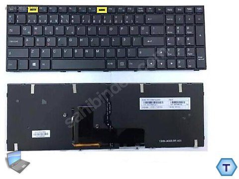 CLEVO P650SA, P650SE, P650SG P650 KLAVYE IŞIKLI KEYBOARD TUŞ TAK ...