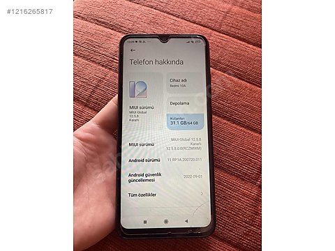 Xiaomi / Redmi 10A / Redmi note 10A sahibinden.comda - 1216265817