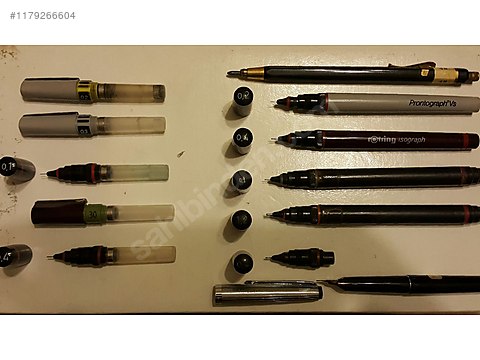 SATILIK ROTRING TEKNİK RESİM KALEM SETİ, DOLMA KALEM - Çizim Kalemi ...