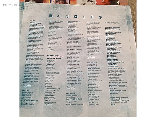 Bangles - different light - plak (1986 İngiltere) - Müzik Plakları Alışverişte İlk Adres ...