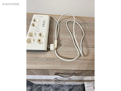 Akıllı Prizler / Philips SPN7060WA/62 6'lı Akım Korumalı & 5 USB ...
