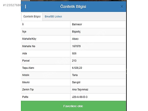 ERDEM EMLAK'TAN ABACI MAH. YOLA CEPHELİ 6727 M2 SATILIK TARLA at sahibinden.com - 1235276880