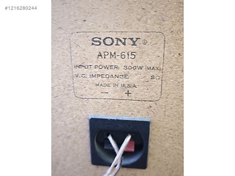 Sony APM-615 MADE İN USA - İkinci El Sony Set Hoparlörü hoparlör ...