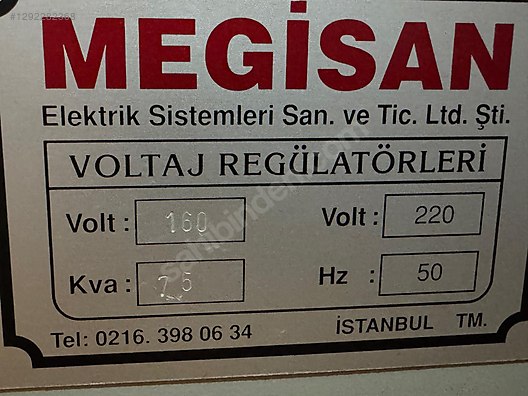 Megisan Voltaj Regülatörü - Elektronik Güç Kaynakları sahibinden.com'da ...
