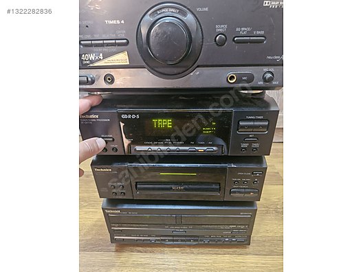 Technics 4lü mini deck set kolon amfi kaset cd tuner set - İkinci El ...