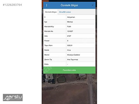 ARSTU GAYRİMENKUL'DEN FATİH MAHALLESİ SATILIK ARSA - Satılık Arsa ...