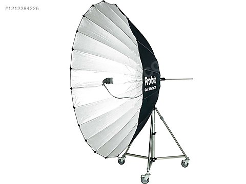 Profoto Parabolik Giant Reflector 300 - Manfrotto Wind Up Stand ...