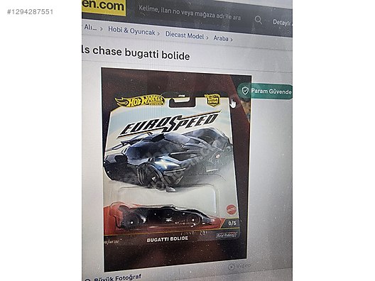 Hot Wheels Diecast Model 1:64 Bugatti Araba - 1294287551