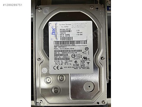 IBM 00W1152 90Y9000 2TB SAS 7.2K 3.5 DS3512 DS3500 storage disk ...
