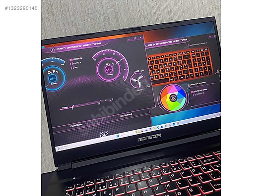 Monster / MONSTER 17.3" 144Hz-i5 11400H-GTX 1650-16GB DDR4-256m2-LAPTOP ...