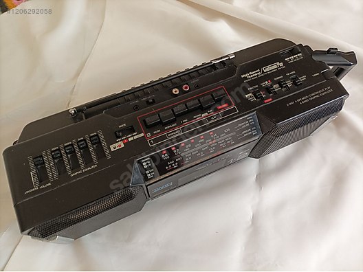 Sharp WQ T282 Q(BK) Duble Cassette Radio - İkinci El Sharp Müzik Seti ...