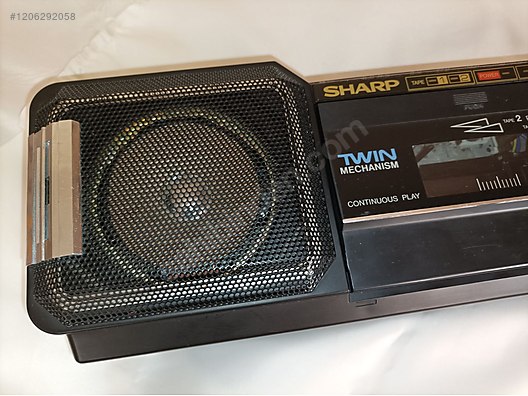Sharp WQ T282 Q(BK) Duble Cassette Radio - İkinci El Sharp Müzik Seti ...